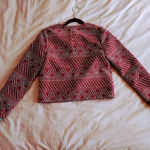 JustFab | Jackets & Coats | Chevron Herringbone Jacket | Poshmark